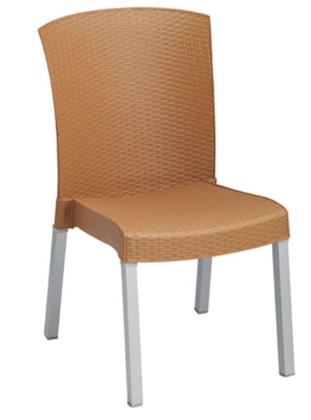Side Chair Plastic Resin Havana Classic - Pool Furniture Supply