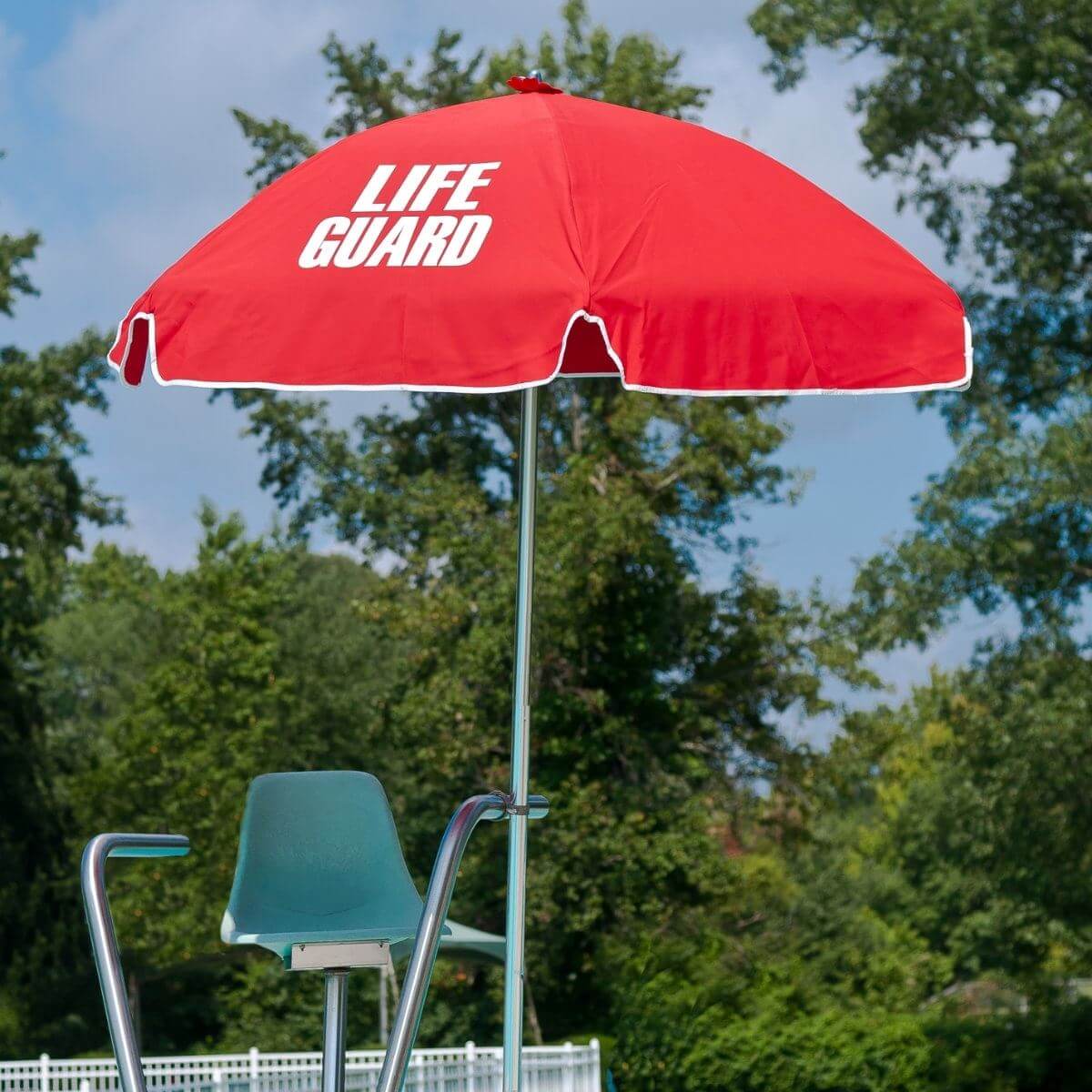 Frankford 6.5 Foot Lifeguard Umbrella with Marine Grade Fabric - Pool ...