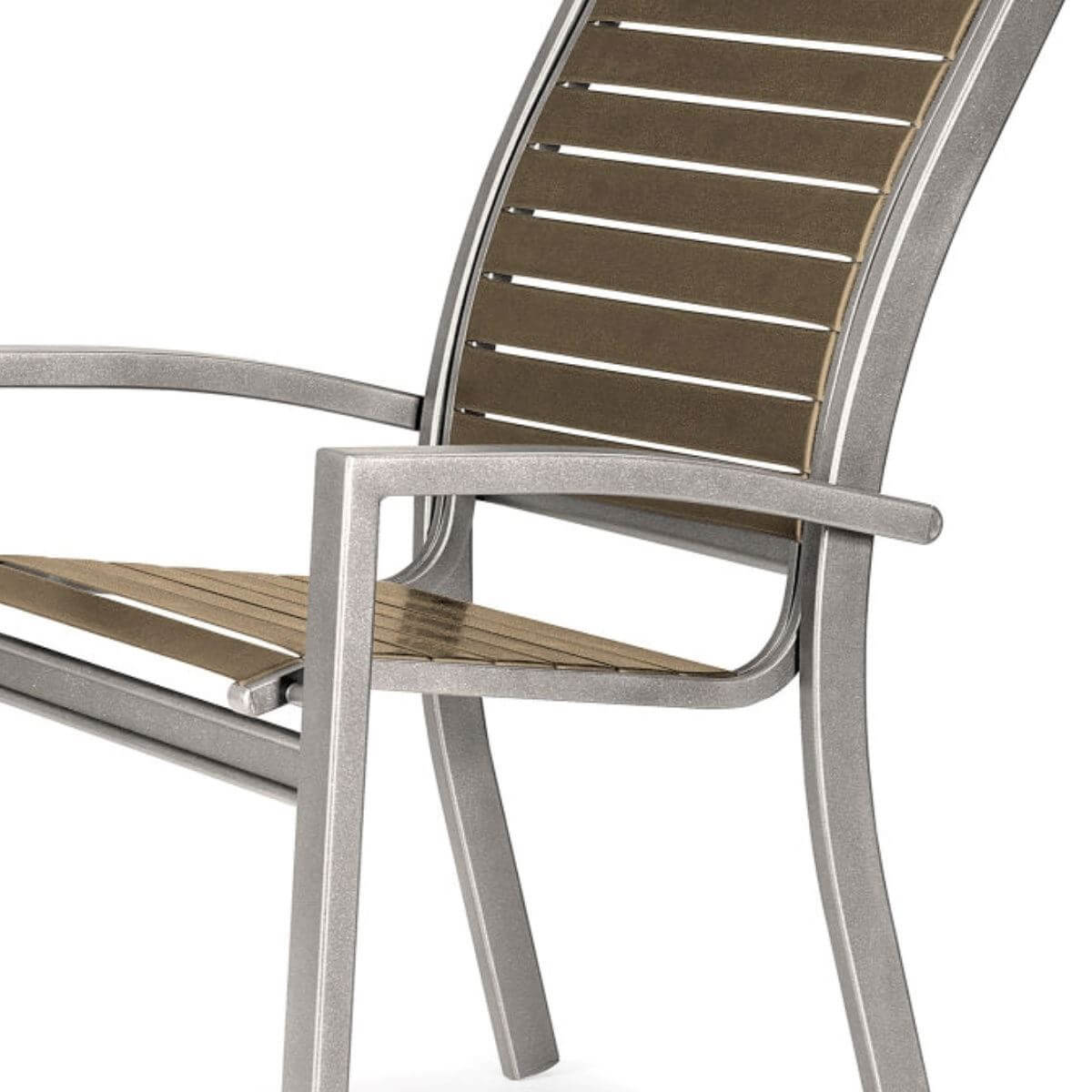 Telescope Kendall Strap Stacking Cafe Chair with Aluminum Frame, 17 lbs ...