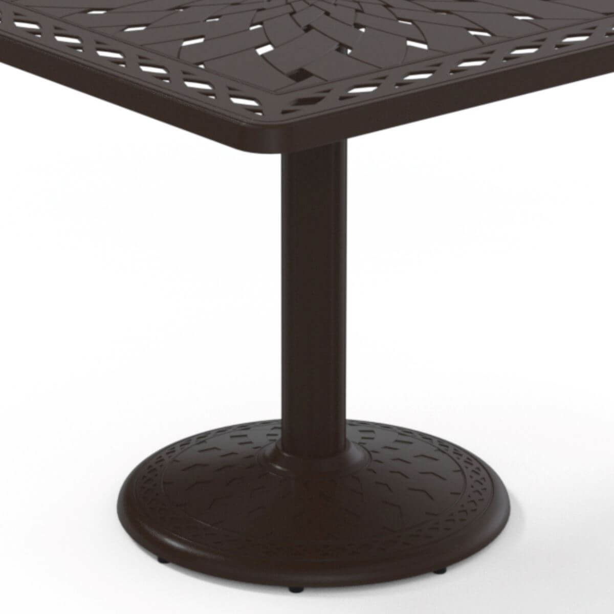 Dining Table 36 Inch Square Cast Aluminum - Pool Furniture Supply