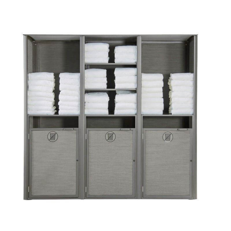 Commercial Aluminum Sunset Towel Valet - Pool Furniture Supply