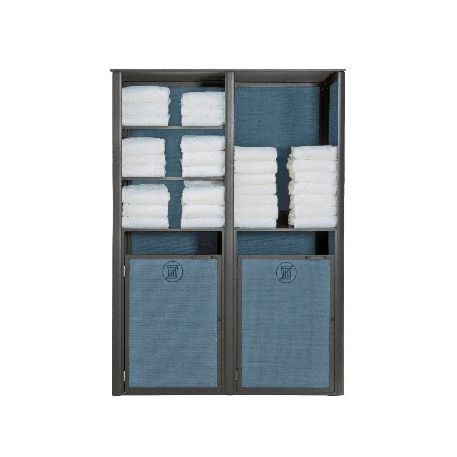 Commercial Aluminum Sunset Towel Valet - Pool Furniture Supply