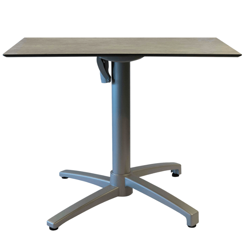 32" Square HPL Dining Table with Aluminum Legs - Pool Furniture Supply