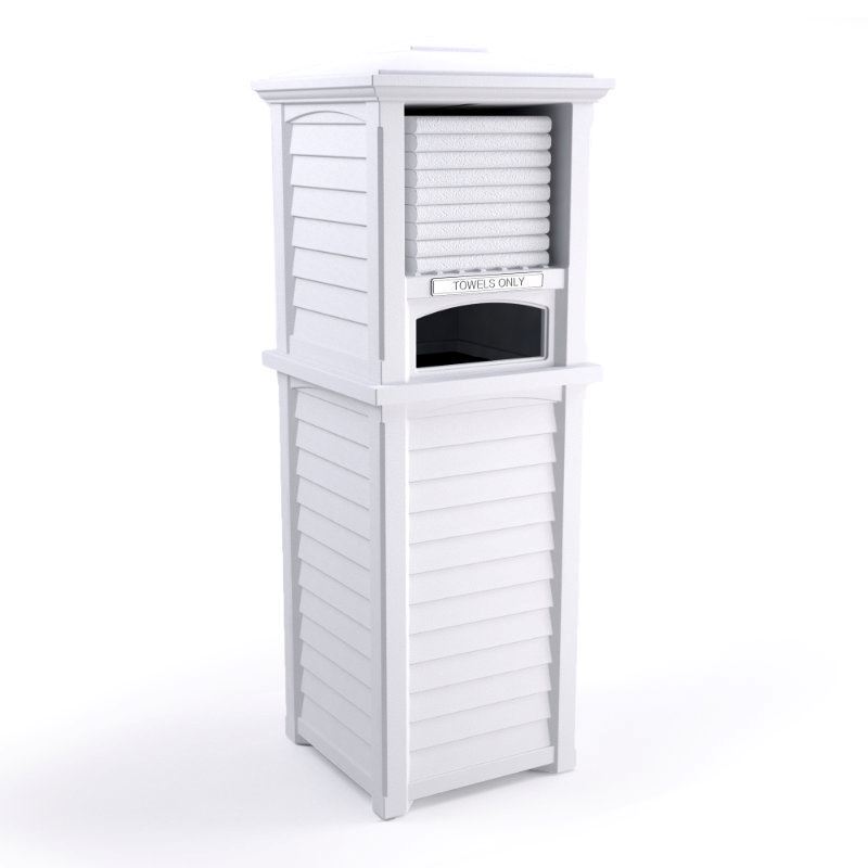 Lakeland Commercial Towel Valet and Storage Unit - Pool Furniture Supply