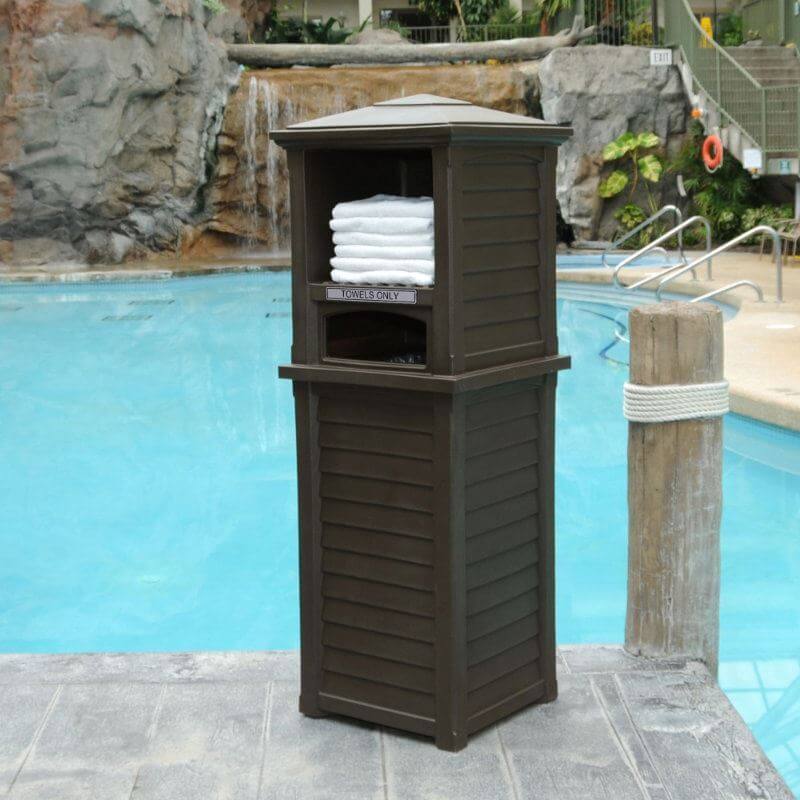 Lakeland Commercial Towel Valet and Storage Unit - Pool Furniture Supply