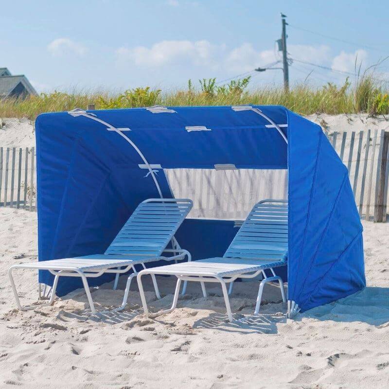 Concession Grade Beach Cabana with Windscreen - Pool Furniture Supply