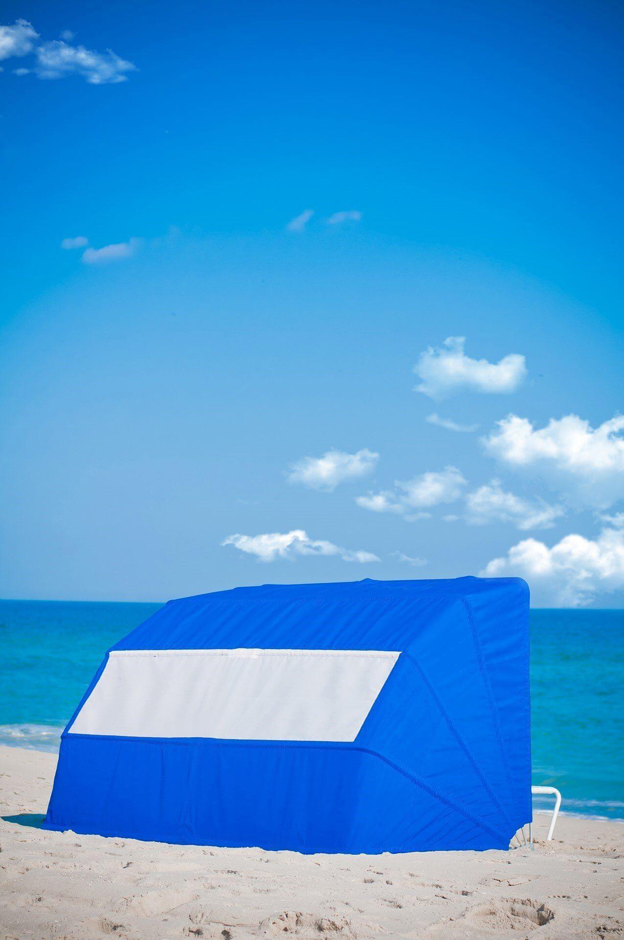 Concession Grade Beach Cabana with Windscreen - Pool Furniture Supply