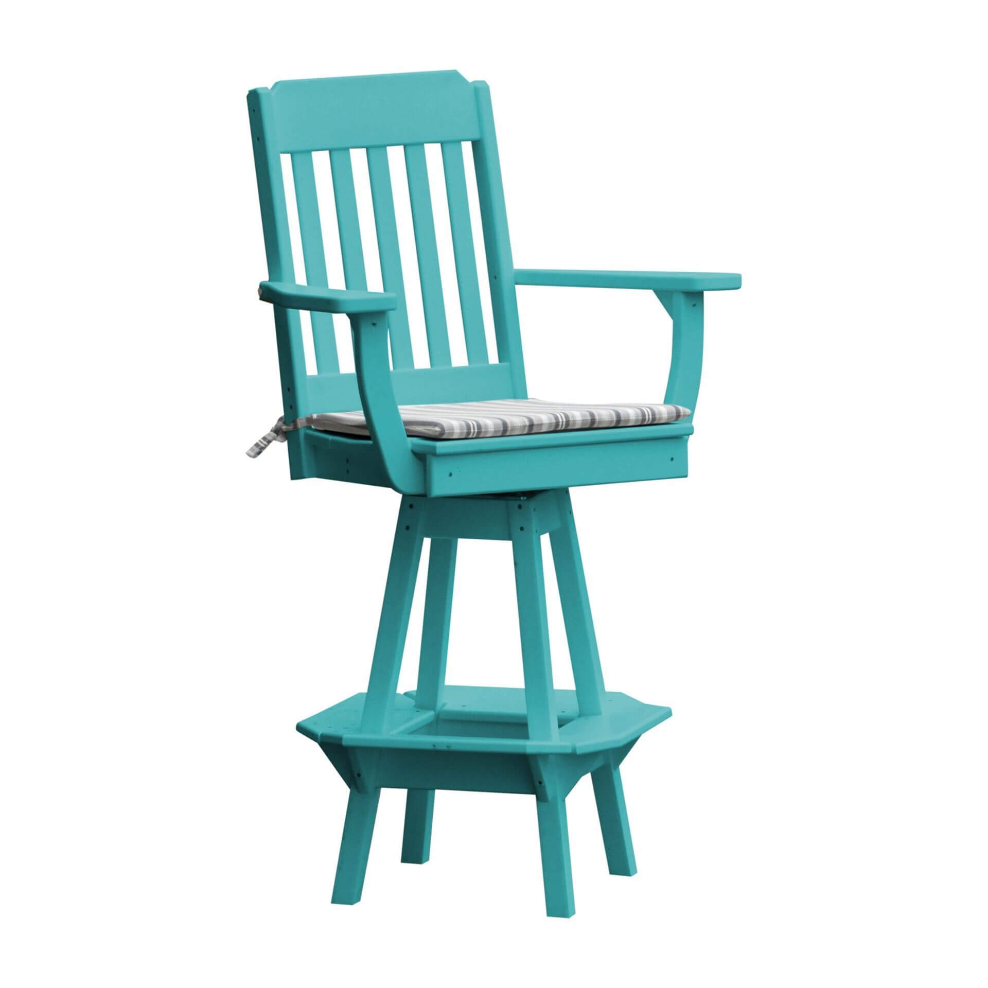 Swivel Bar Chair Recycled Plastic Frame - Pool Furniture Supply
