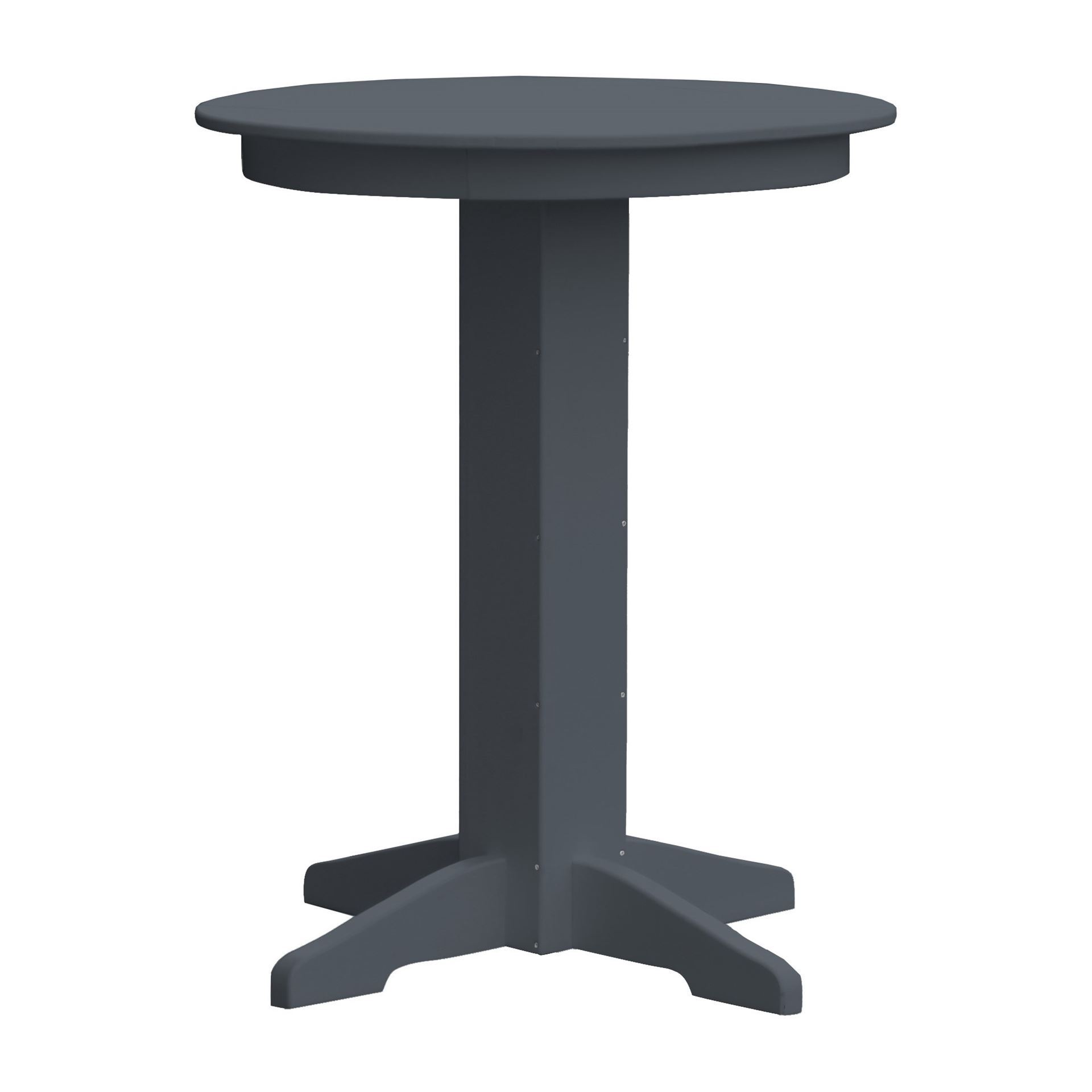 33" Round Bar Table Recycled Plastic - Pool Furniture Supply