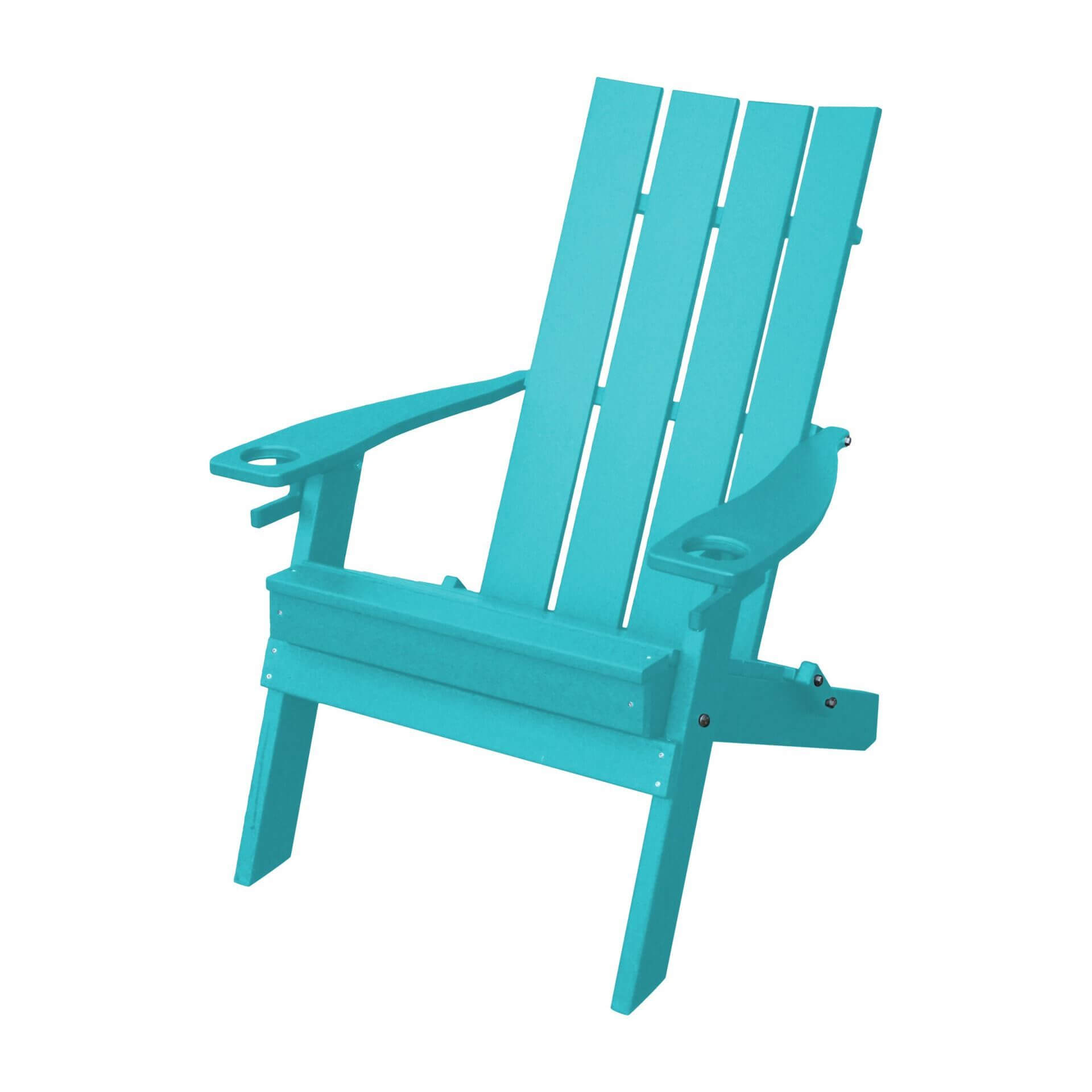 Hampton Folding Adirondack Chair Recycled Plastic - Pool Furniture Supply