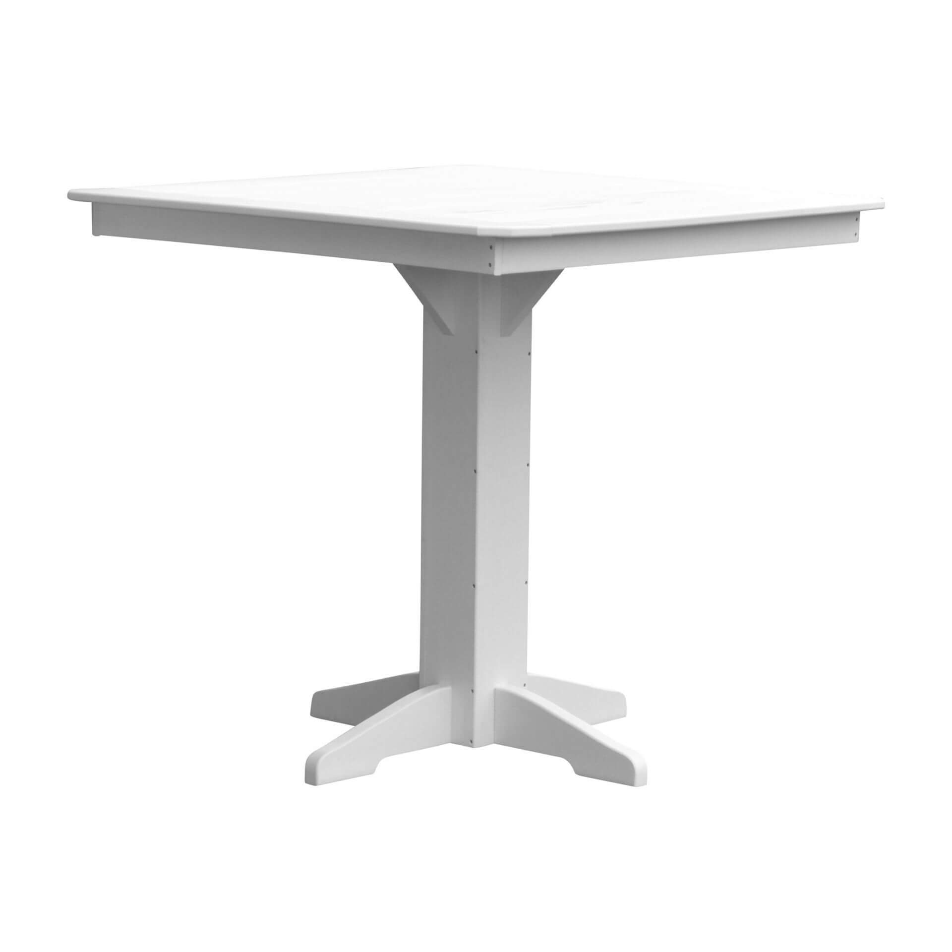 44" Square Bar Table Recycled Plastic - Pool Furniture Supply