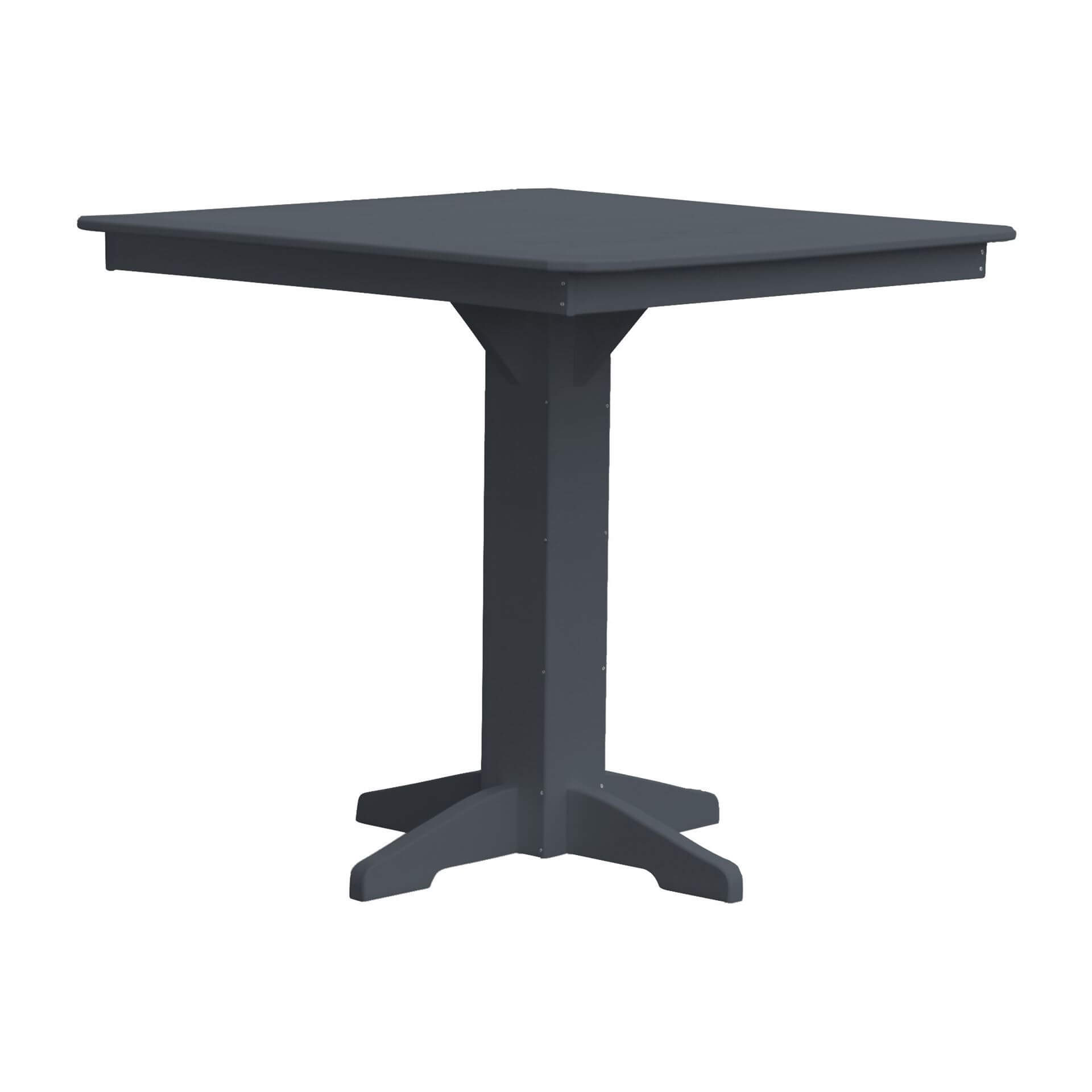 44" Square Bar Table Recycled Plastic - Pool Furniture Supply