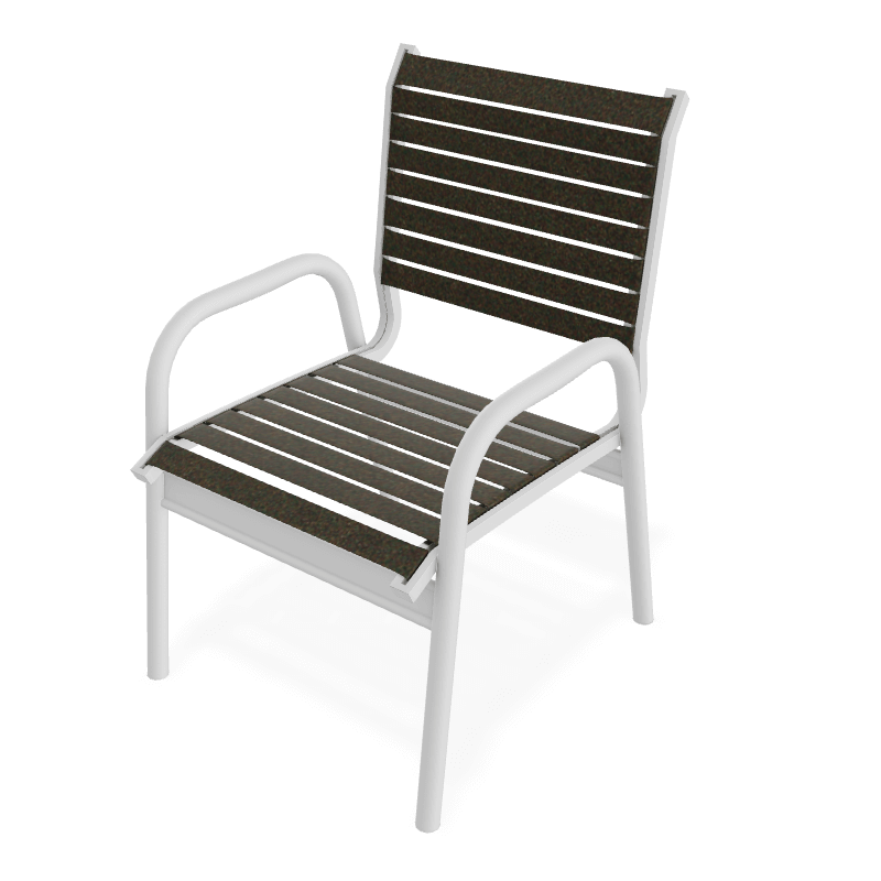 Armchair Vinyl Strap Aluminum Frame Telescope Reliance - Pool Furniture ...