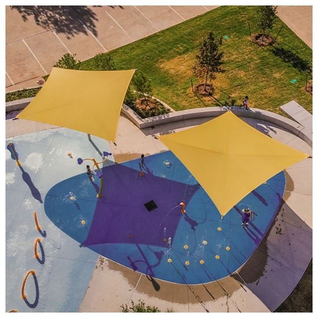 Hyperbolic Sail Shade 10 ft Entry with Steel Frame - Pool Furniture Supply