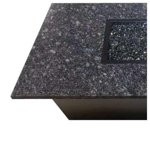 Small Rectangular Fire Pit Table - Pool Furniture Supply