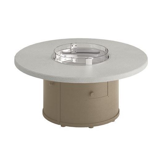 Matrix 42" Round Polymer Fire Table - Pool Furniture Supply