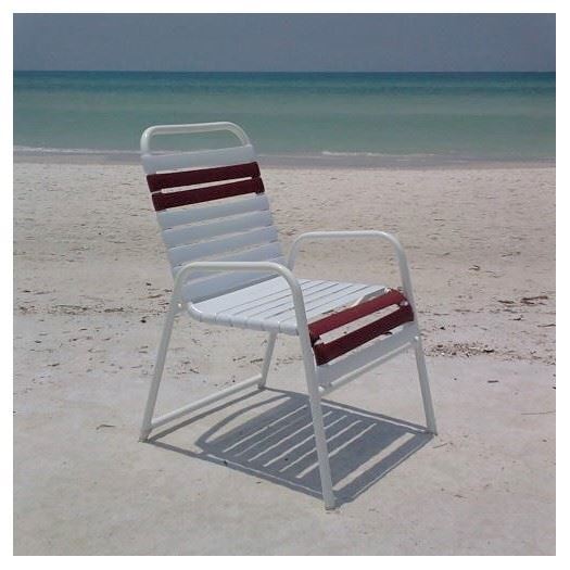Classic Vinyl Strap Dining Chair - Pool Furniture Supply