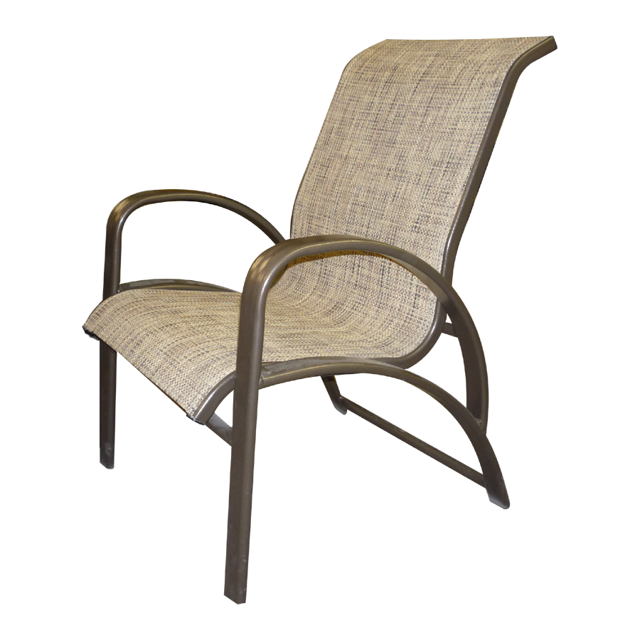 Eclipse Curve Sling Dining Chair - Pool Furniture Supply