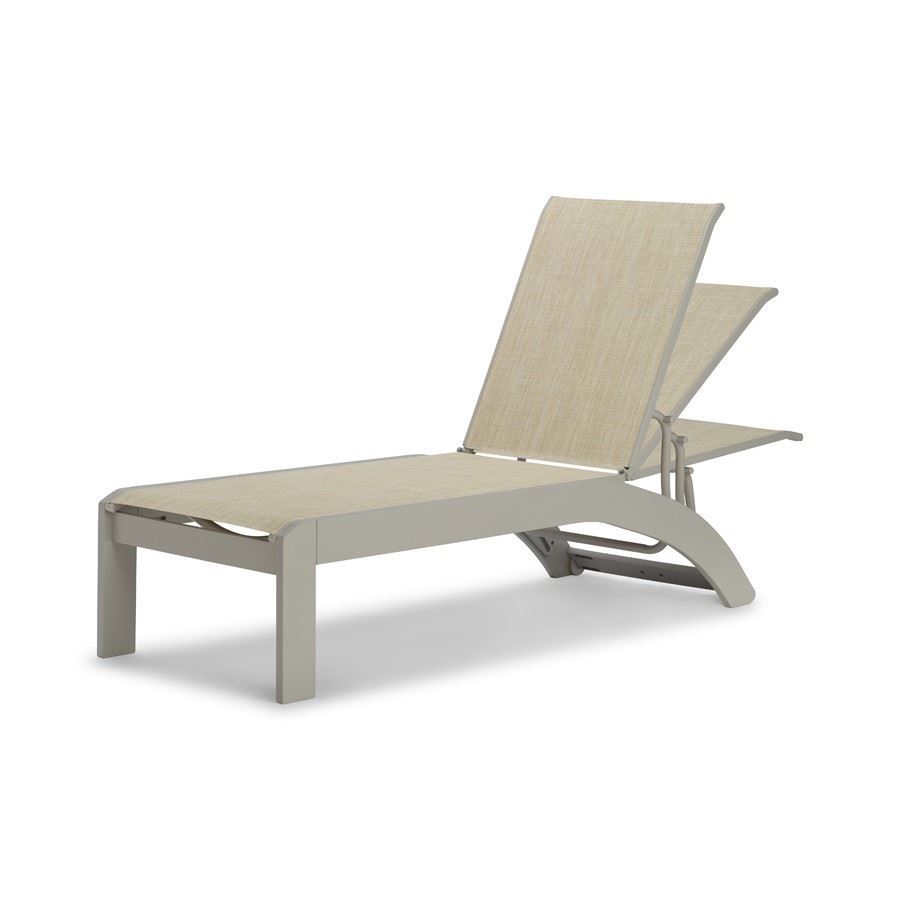 Telescope Dune Sling Stacking Chaise Lounge with Marine Grade Polymer ...