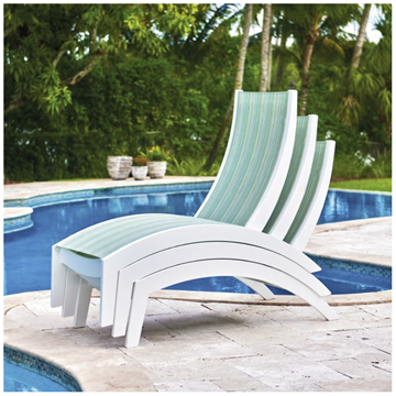 In Water Chaise Lounges for Pool Ledge Use - Pool Furniture Supply