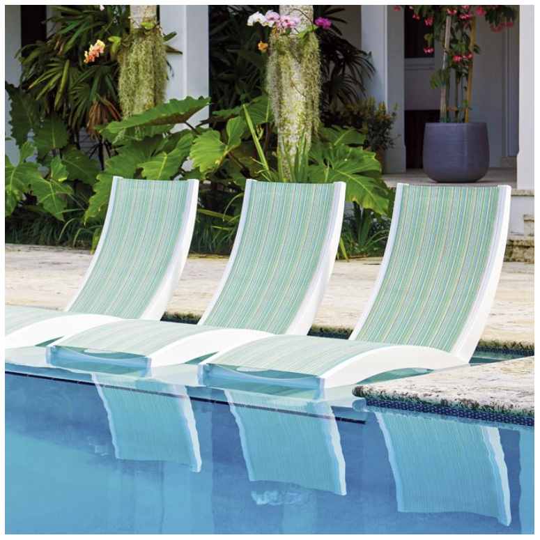 Telescope Dune Sling Stacking Hydro Chaise Lounge - Pool Furniture Supply