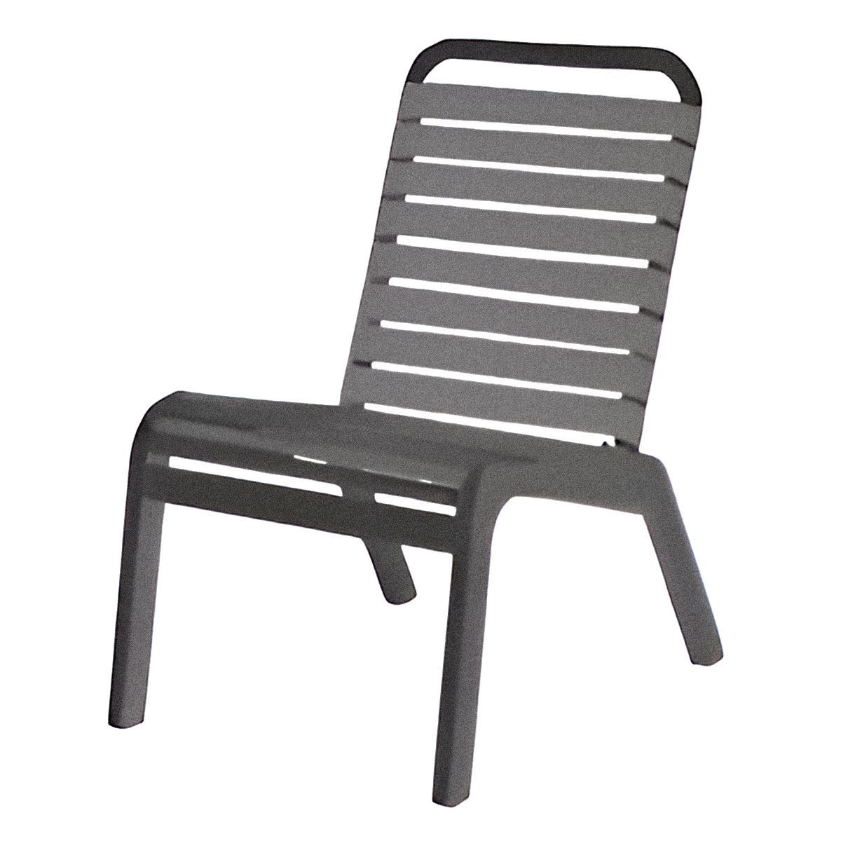 Malibu Armless Vinyl Strap Dining Chair - Pool Furniture Supply