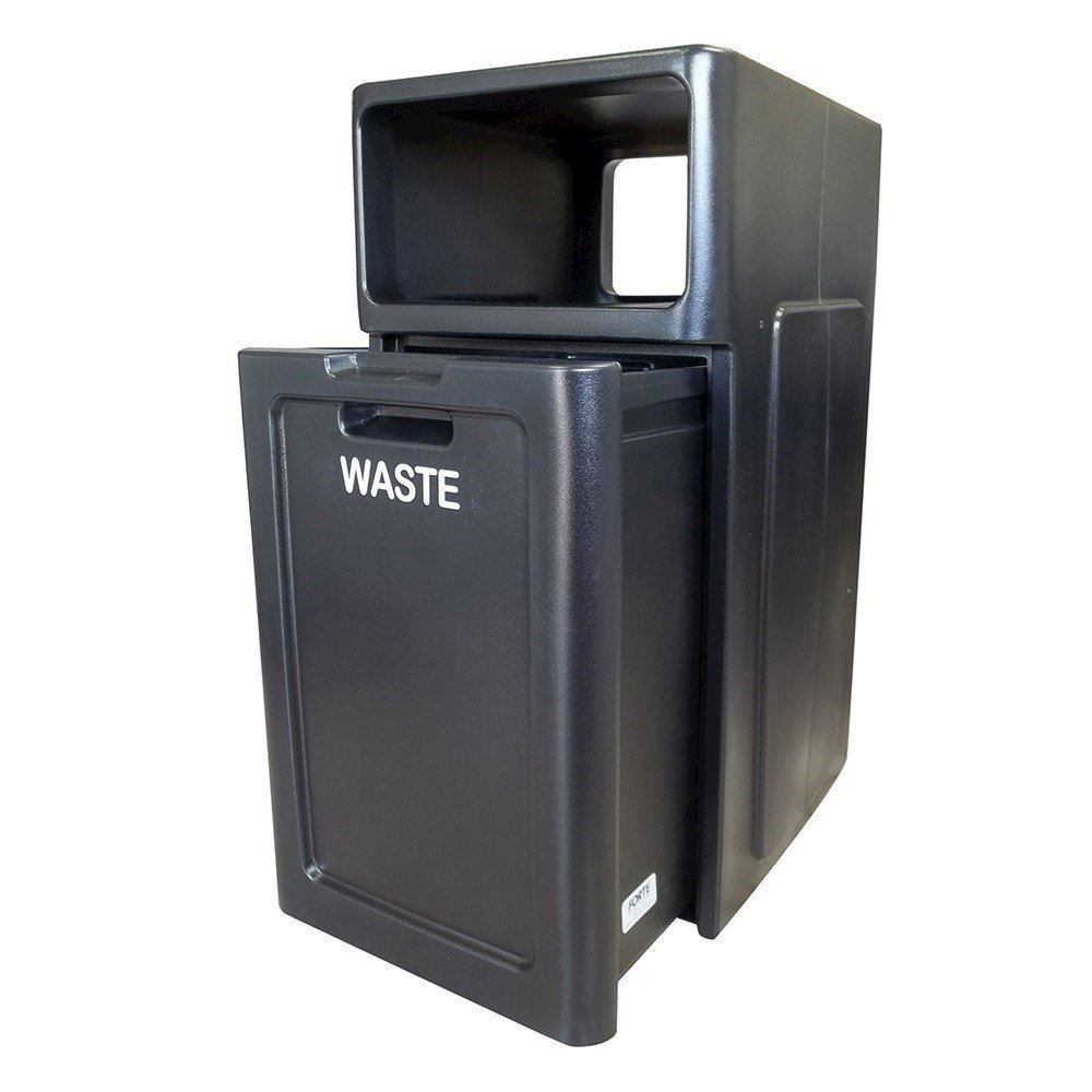 42-Gallon Enclosed Top Waste Can - Pool Furniture Supply