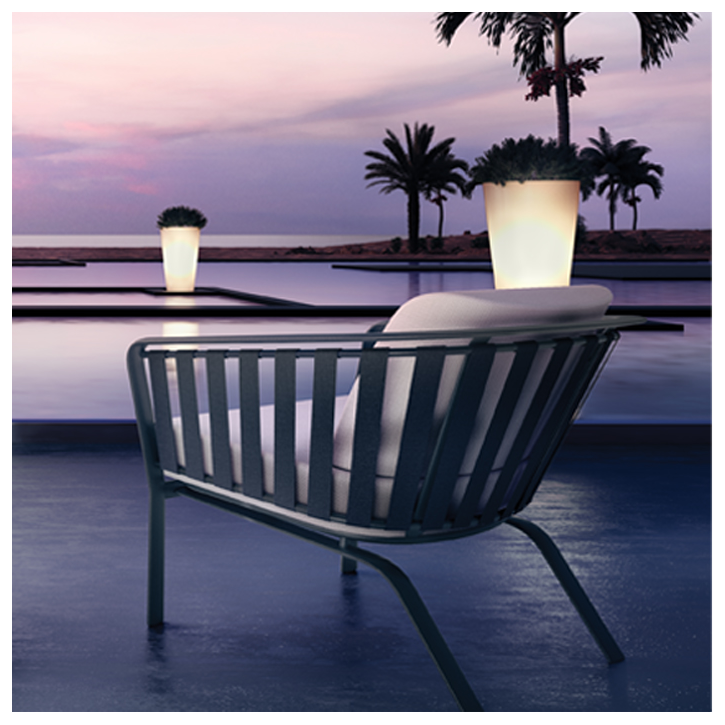 Trelon Strap Patio Dining Chair - Pool Furniture Supply