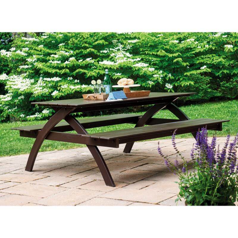 Plymouth Bay Picnic Table with MGP Surface and Powder-Coated Aluminum ...