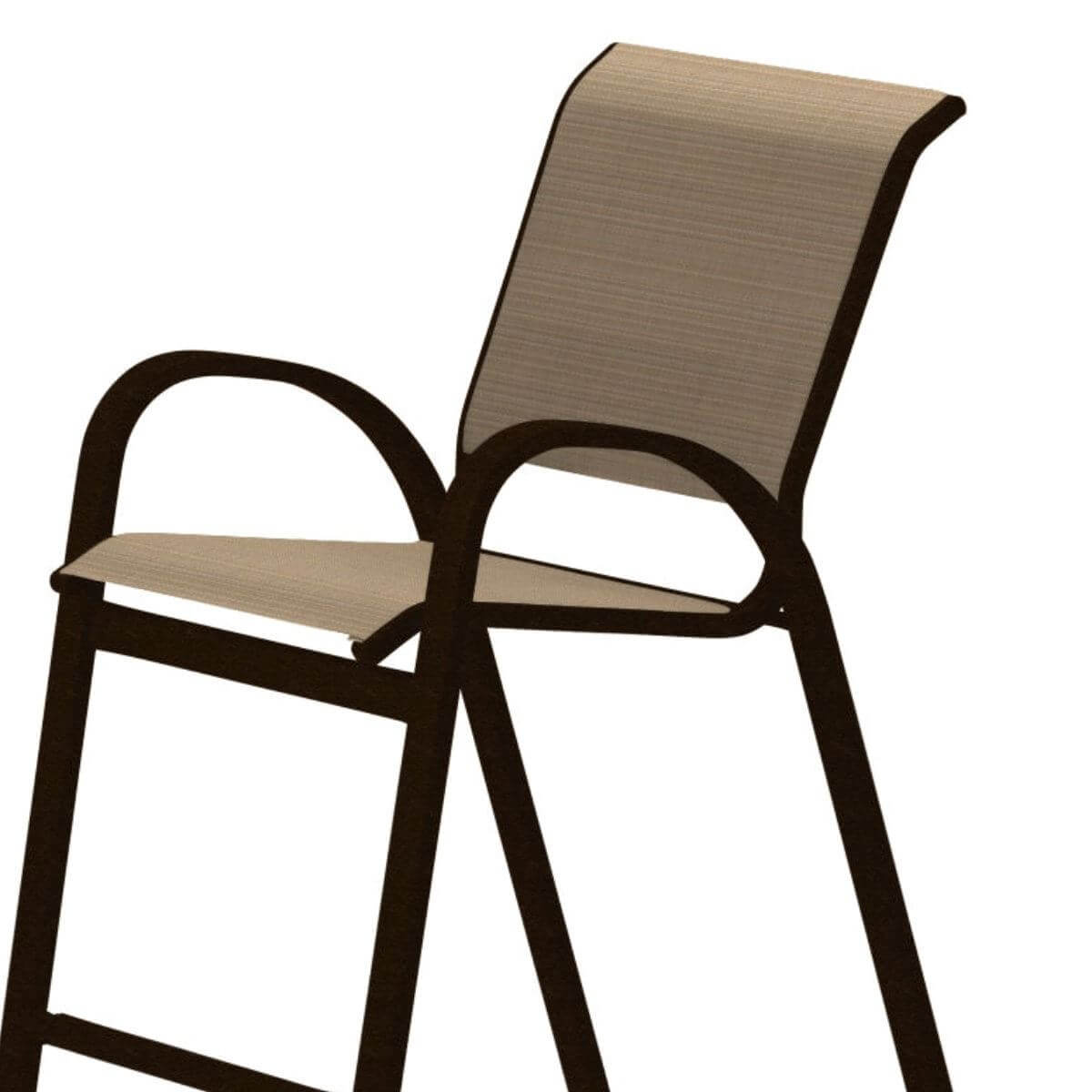 Counter Chair Fabric Sling Aluminum Frame Telescope - Pool Furniture Supply