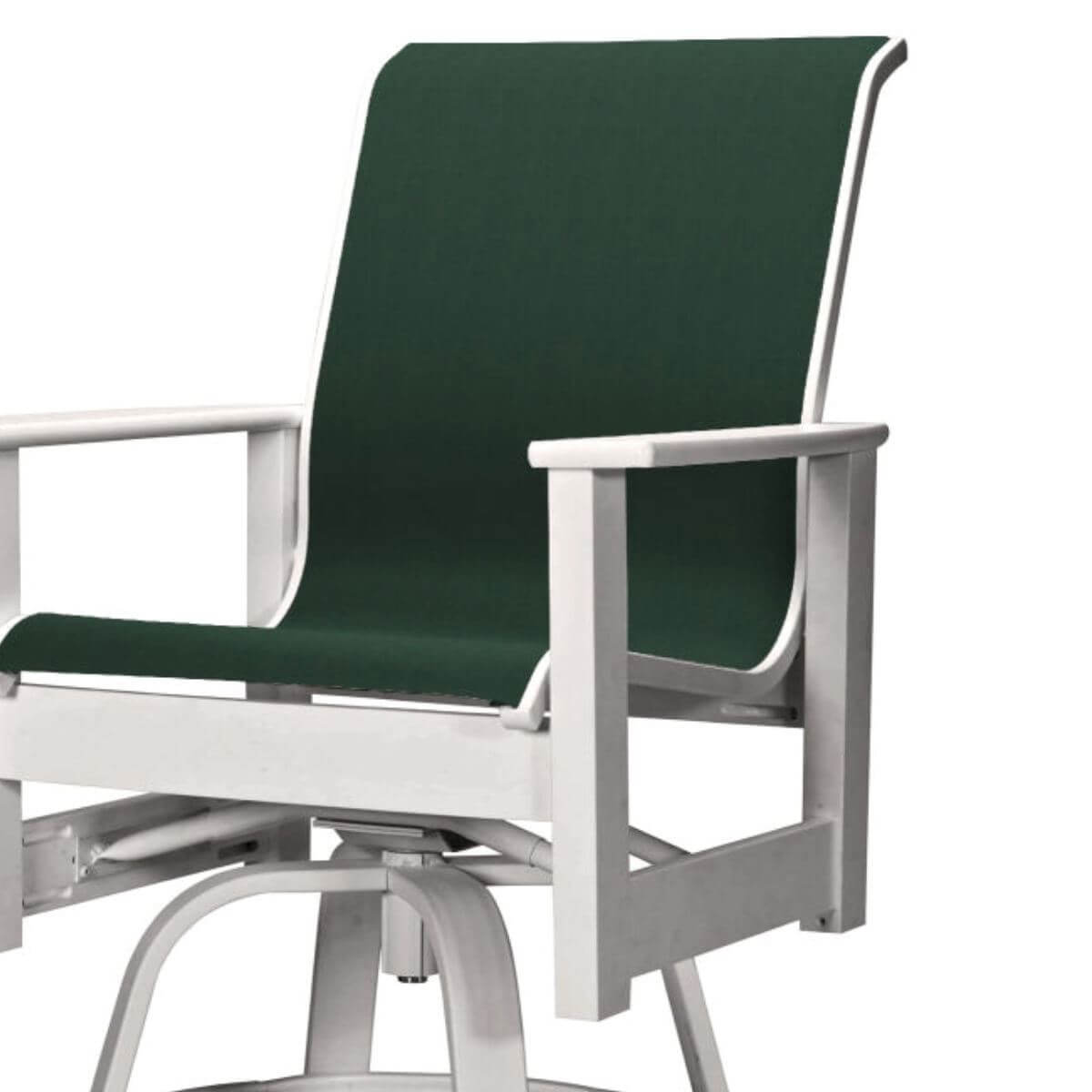Bar Chair Swivel Fabric Sling Marine Grade Polymer - Pool Furniture Supply