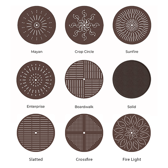 18” x 34” Regal Oval Punched Aluminum Top Patio Coffee Table with ...