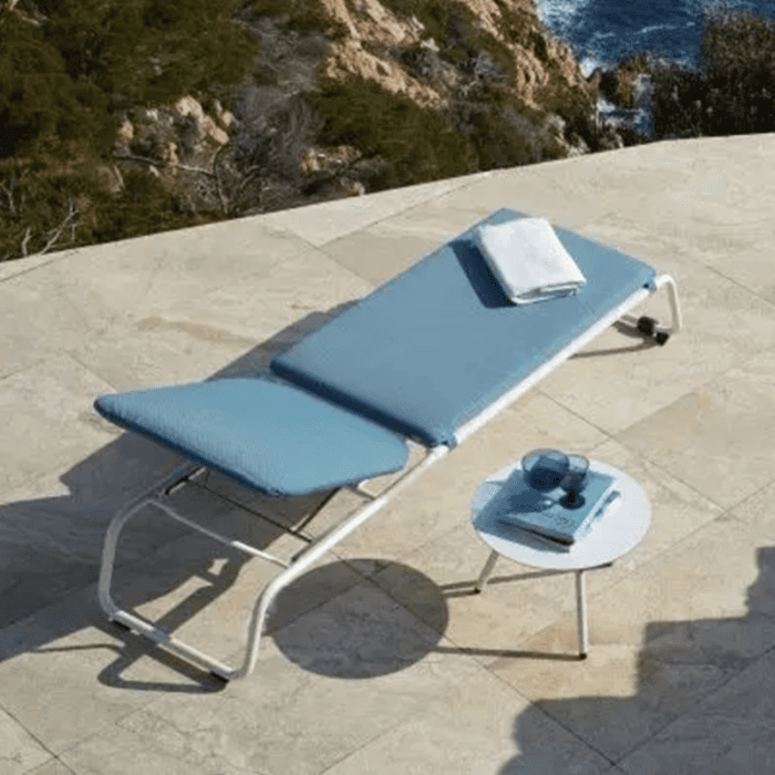 Anthea Poolbed Sling Chaise Lounge with Stainless Steel Frame - Pool ...