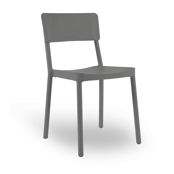 Lisboa Stackable Polypropylene Patio Cafe Chair - Pool Furniture Supply