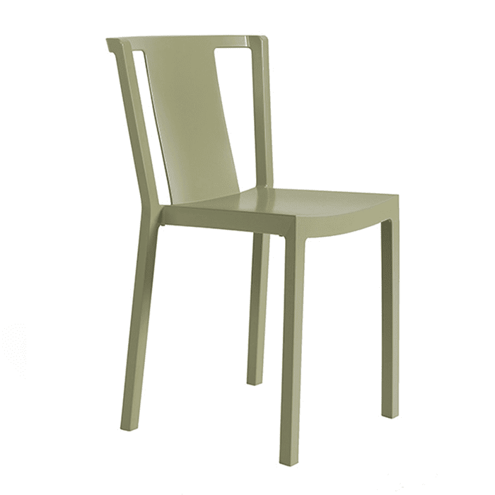 Neutra Stackable Polypropylene Cafe Patio Chair- Pool Furniture Supply