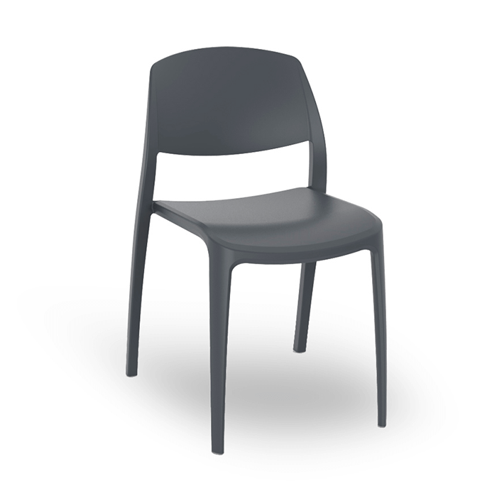 Smart Stackable Polypropylene Patio Cafe Chair - Pool Furniture Supply