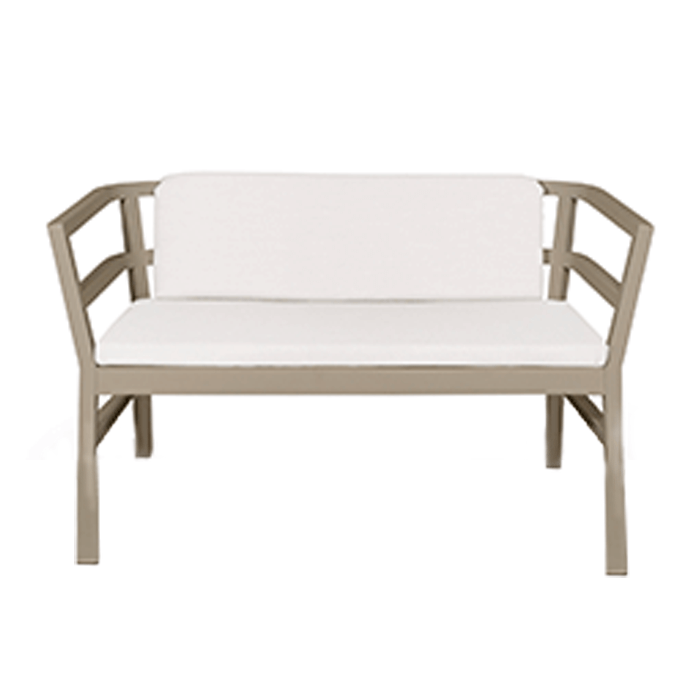 Click-Clack Polypropylene Sofa with Cushion Option - Pool Furniture Supply