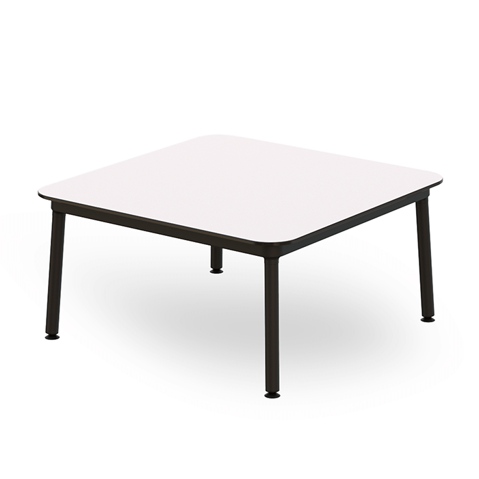 Hub 31.5” Baja Square Coffee Table with HPL Top- Pool Furniture Supply