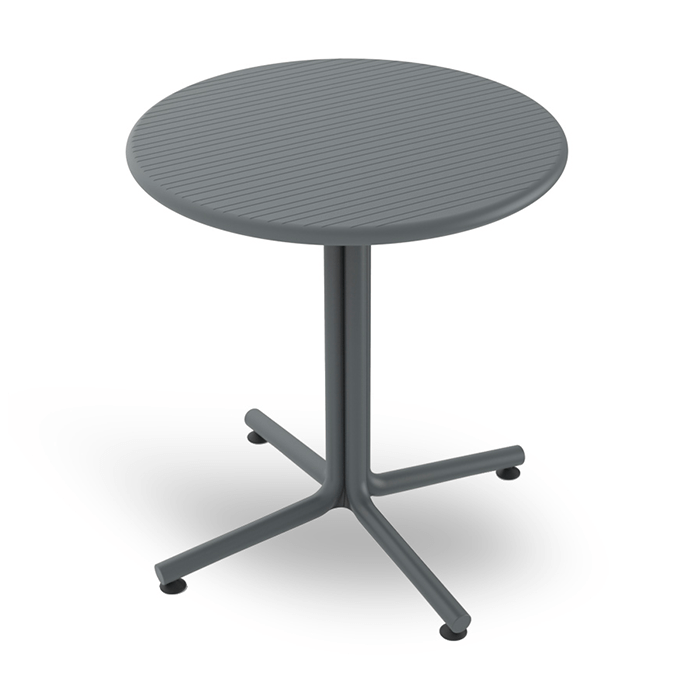 Bini 27.6” Polypropylene Round Dining Table - Pool Furniture Supply