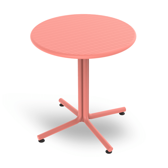 Bini 27.6” Polypropylene Round Dining Table - Pool Furniture Supply