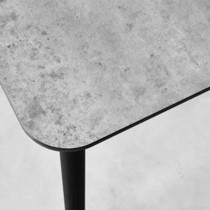 Hub HPL Top Rectangle Patio Dining Table with Adjustable Feet and Epoxy ...