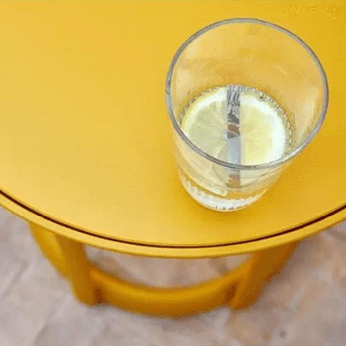 Raff Round Polypropylene Side Table - Pool Furniture Supply