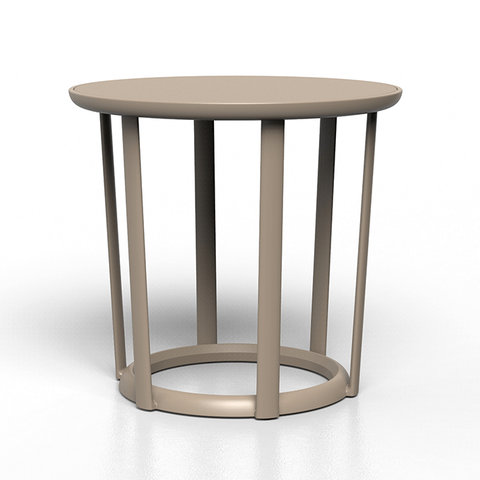 Raff Round Polypropylene Side Table - Pool Furniture Supply