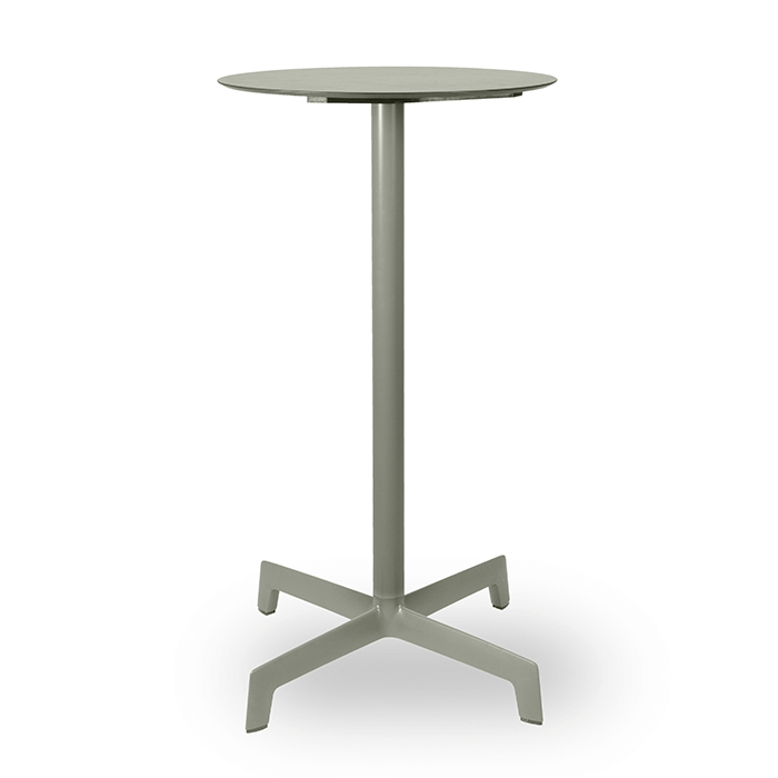 Sputnik 23.6” Round Bar Height Table with HPL Top and Polyamide X Base ...