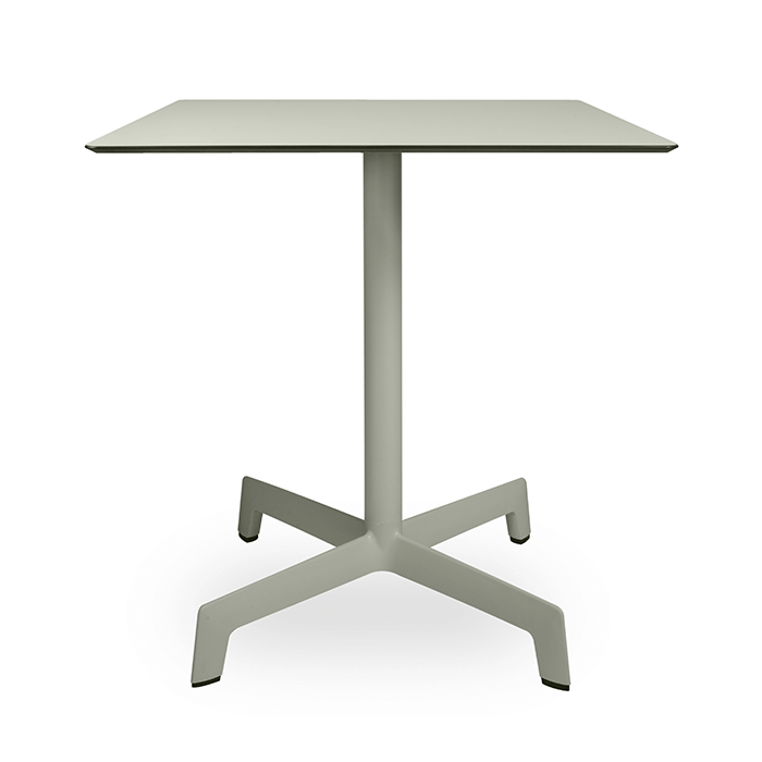 Sputnik 27.6” Square Dining Table with HPL Top and Polyamide X Base ...