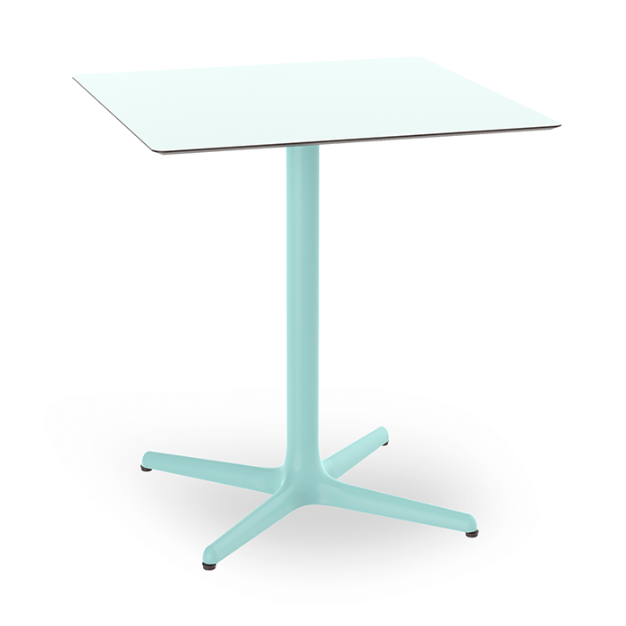 Toledo 27.6” Square Dining Patio Table with HPL Top and Painted ...