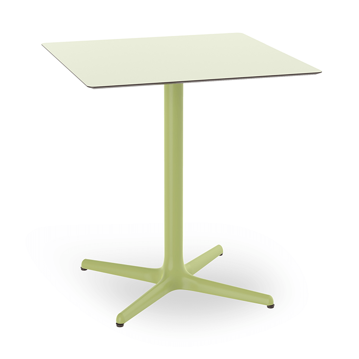 Toledo 27.6” Square Dining Patio Table with HPL Top and Painted ...