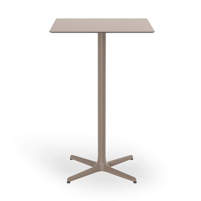 Toledo 27.6” High Square Bar Height Table with HPL Top and Painted ...