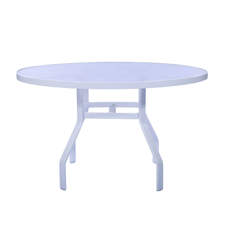 Waterfront Acrylic Round Poolside Patio Dining Table, 36", 42", or 48 ...