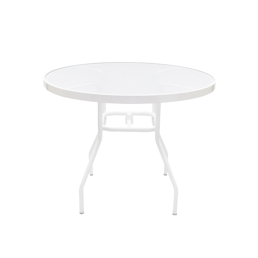 St. Maarten II Round Acrylic Patio Dining Table, 36", 42", or 48 ...